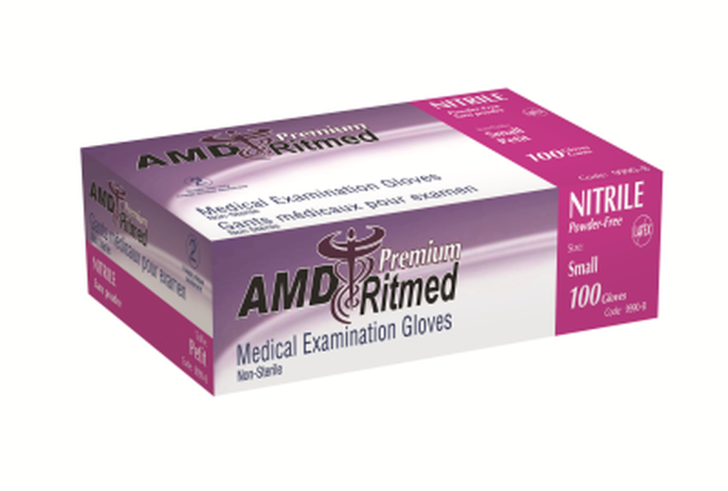 GLOVES NITRILE AMD POWDER FREE BX/100 - Norfolk Pharmacy and Surgical